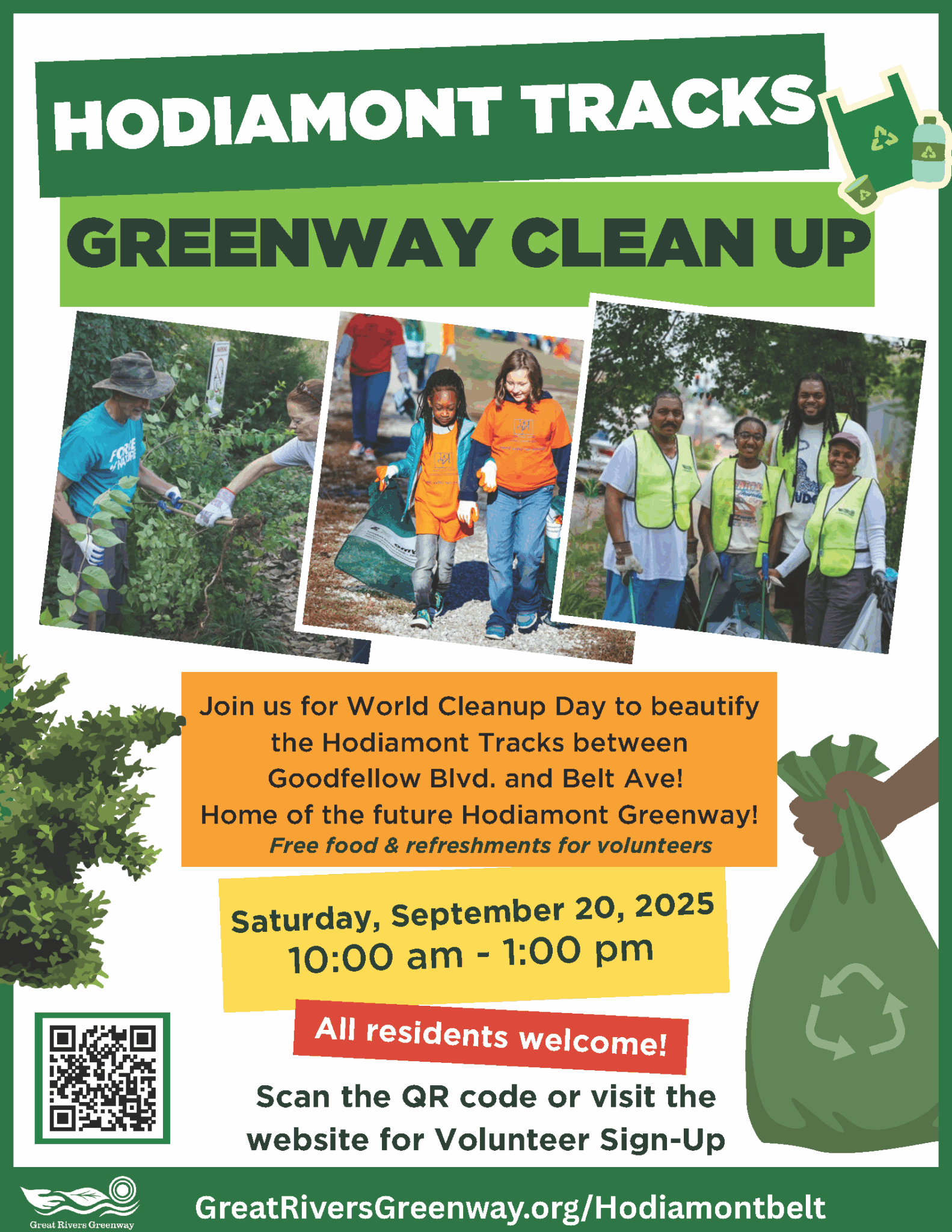 Volunteer: World Clean Up Day along the Hodiamont Tracks - Great Rivers ...