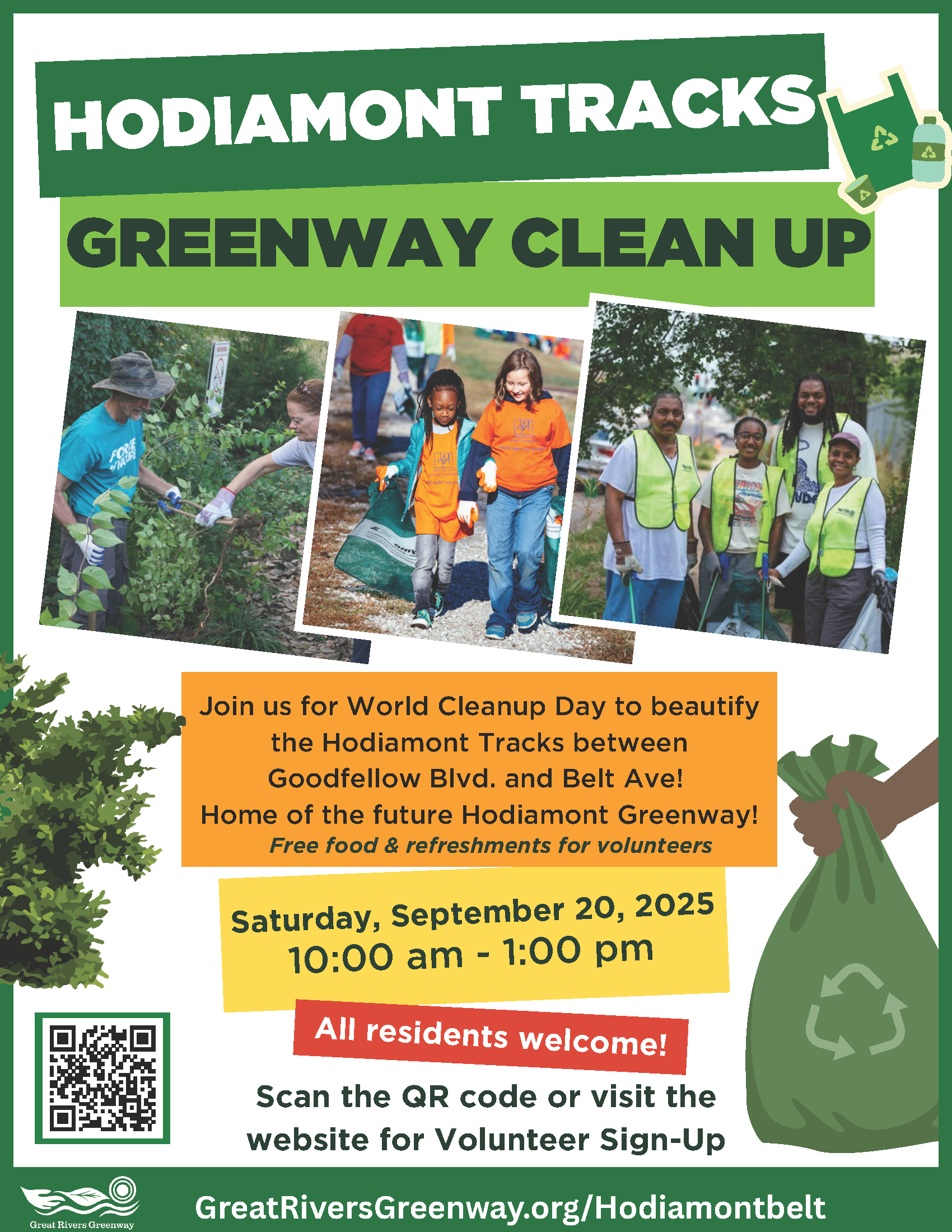 Volunteer: World Clean Up Day along the Hodiamont Tracks - Great Rivers ...